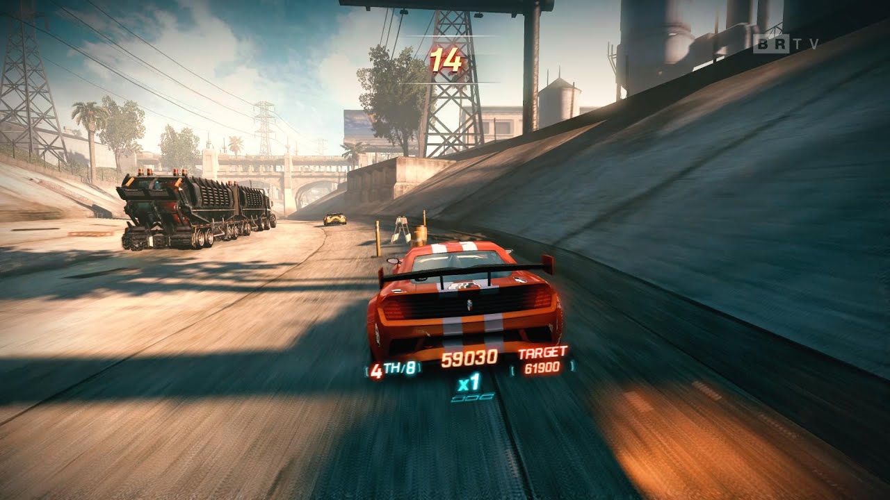 Split Second Velocity - Storm Drain Speedway and Airplane Graveyard Detonator Races - YouTube