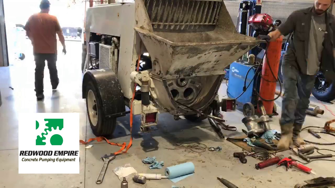 Time-lapse of a Schwing Line Pump Repair - YouTube