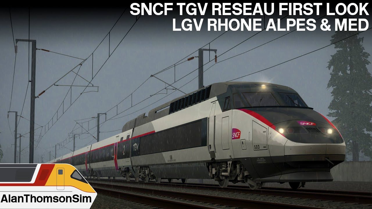Train Simulator 2019: TGV Reseau LGV Rhone Alps-Med - YouTube