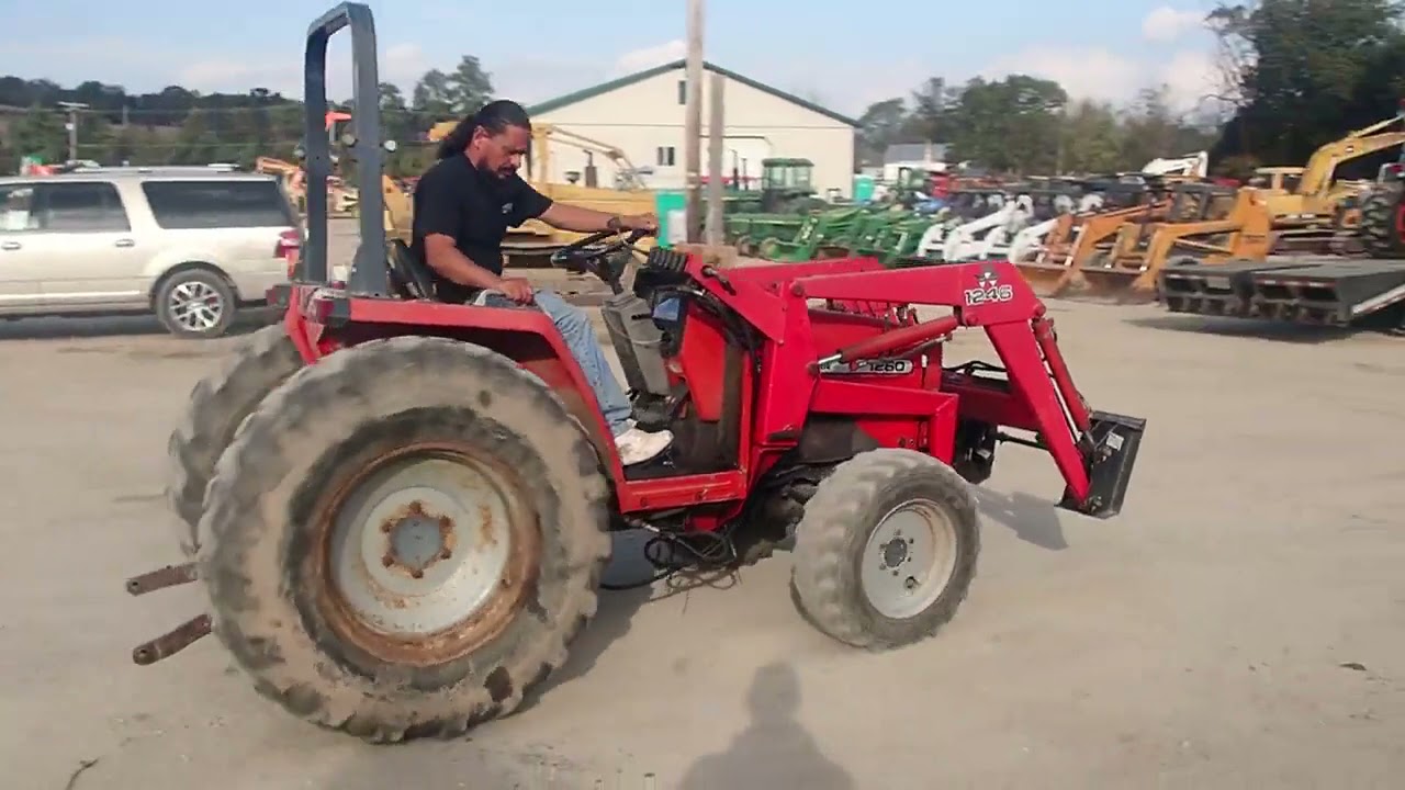 MASSEY FERGUSON 1260 TRACTOR WITH LOADER For Sale - YouTube