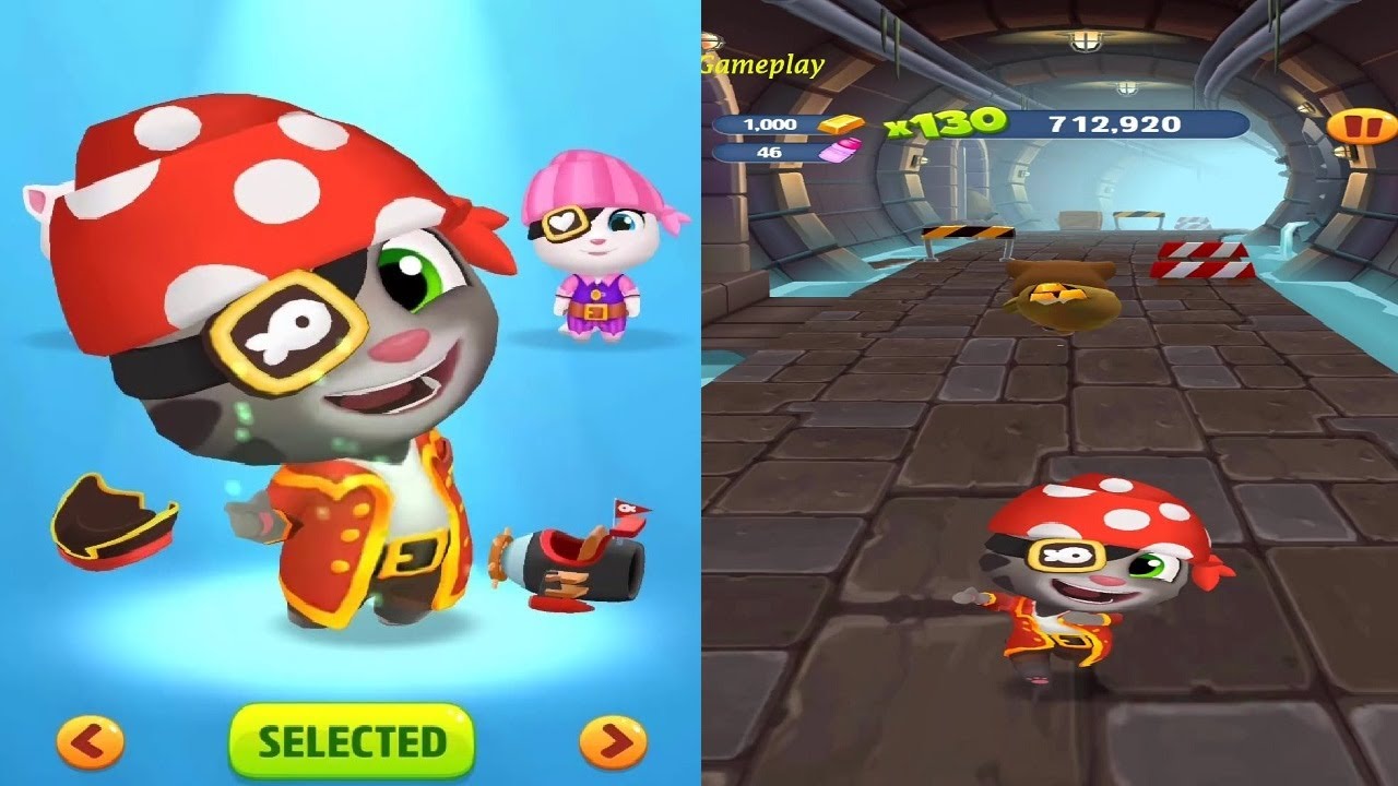 Talking Tom Gold Run NEW UPDATE New Character Captain Tom Catch the ...