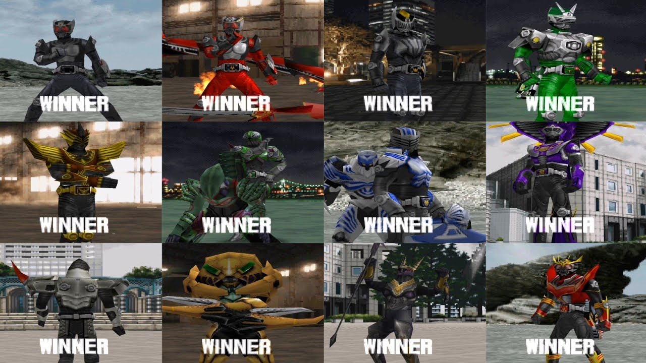 Kamen Rider Ryuki Semua Pose Menang | Ps 1 | PSX - YouTube