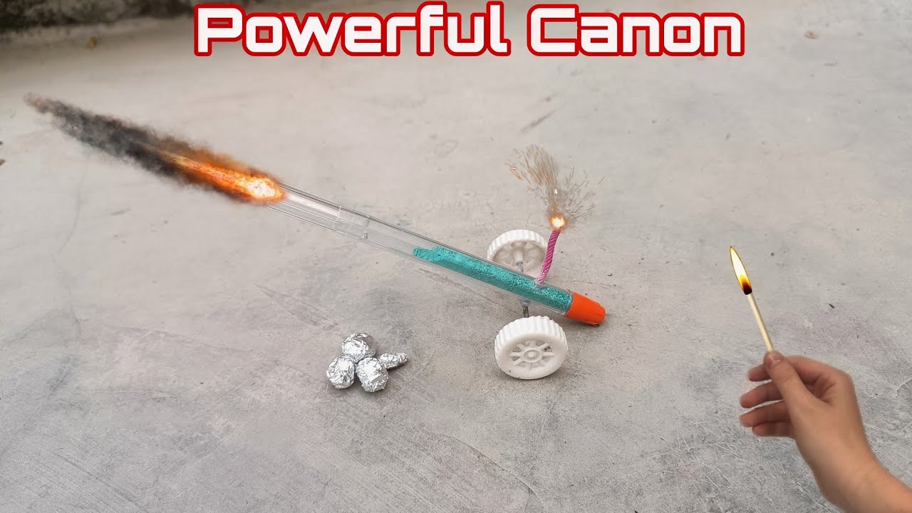 How to make powerful Cannon with matches at home | DIY matches Cannon ...