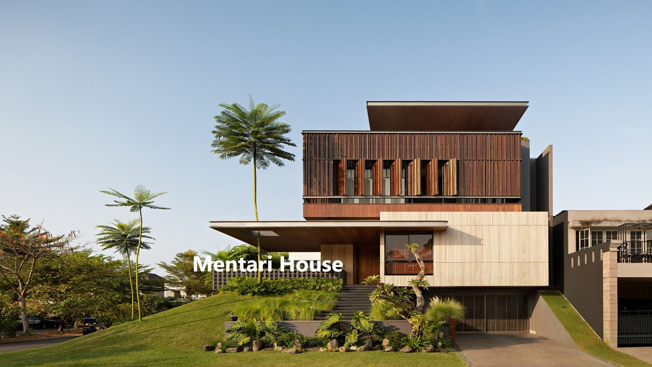 Mentari House | Harmonizes Privacy & Natural light #home - YouTube