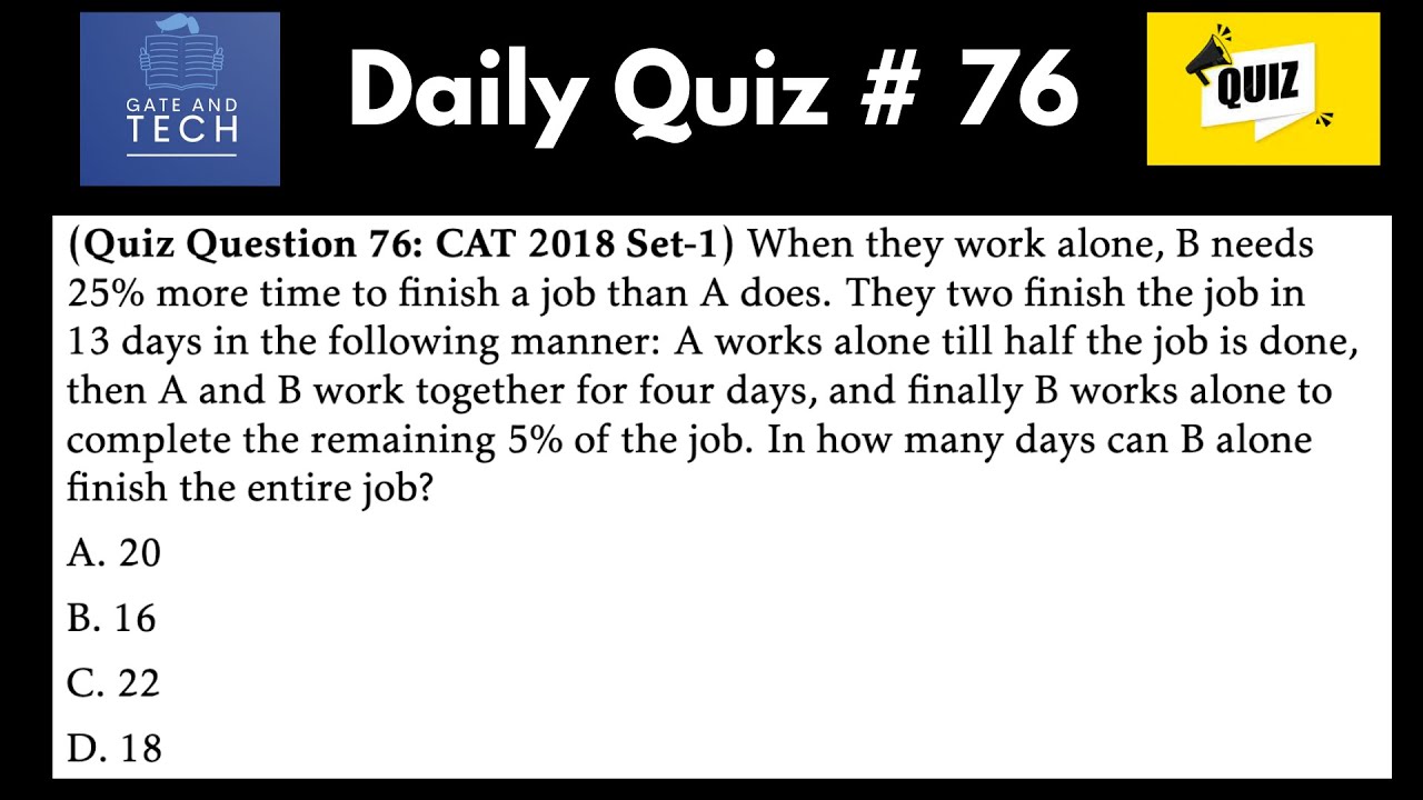 Daily Aptitude Quiz Challenge: Day 76 ⚡💡⚡ - YouTube