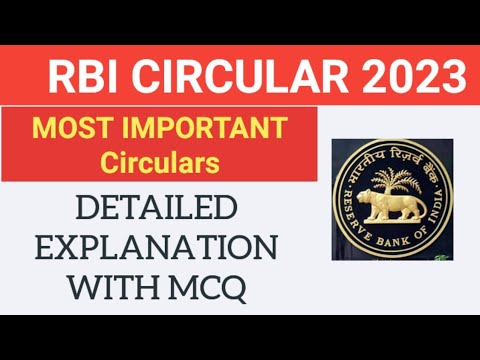 RBI CIRCULAR 2023 MOST IMPORTANT CIRCULARS,Rbi important circular 2023 ...