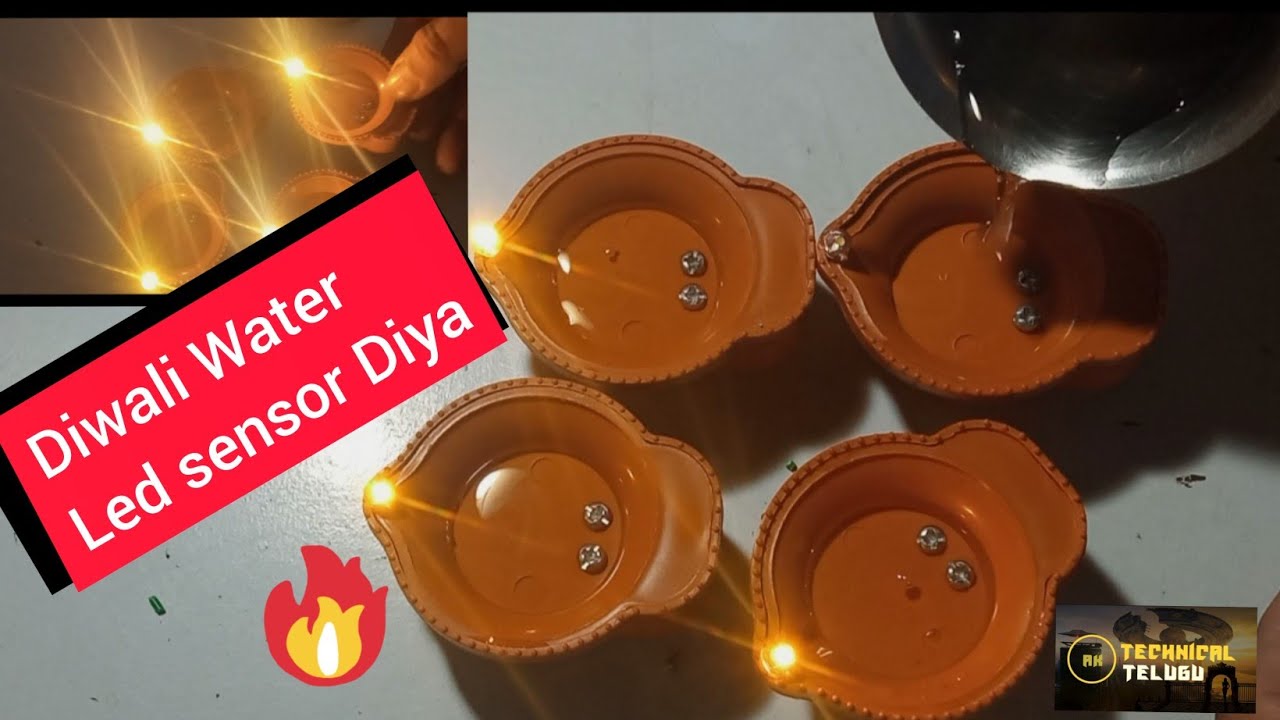 Diwali Water sensor led light diyas How to use - YouTube
