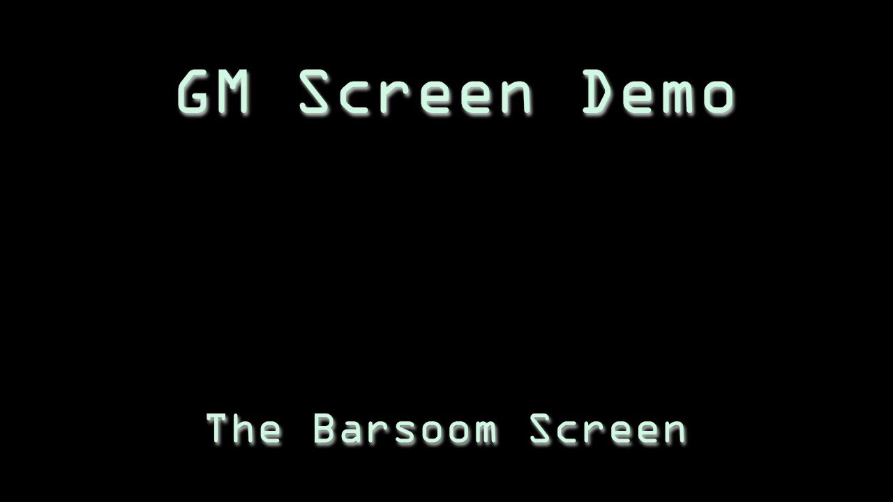 Barsoom GM Screen - YouTube