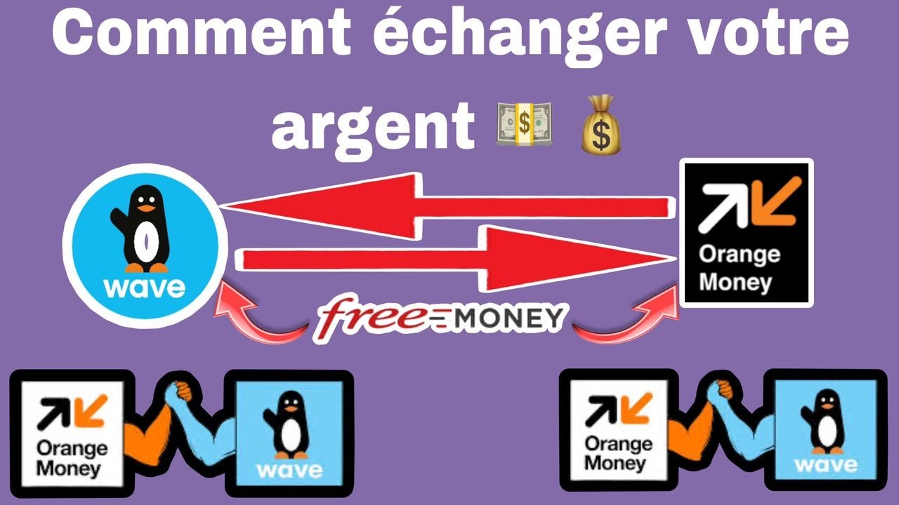 transfert d'argent wave vers orange money ou vise-versa - YouTube