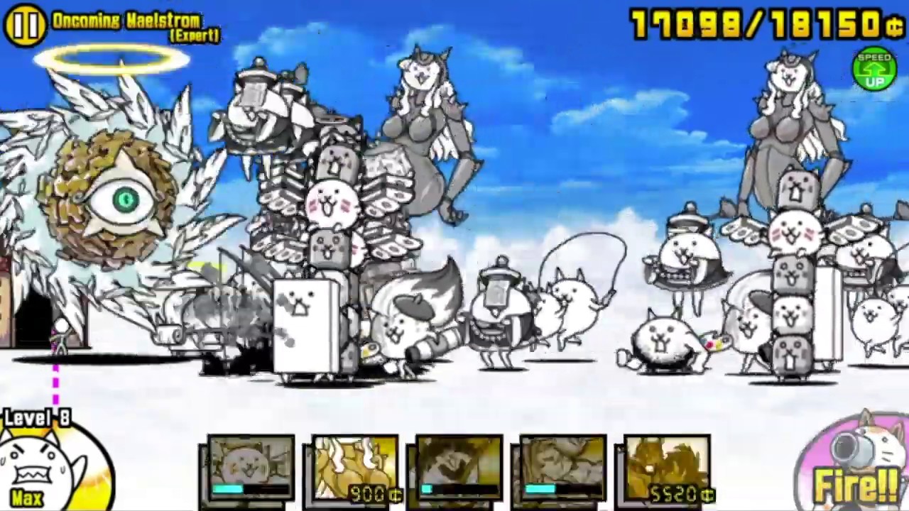 Battle Cats:How to Beat The Angel Cyclone - YouTube