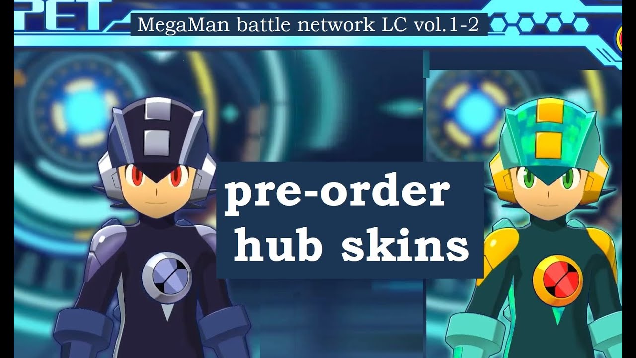 Switch MegaMan battle network legacy collection 1 - pre order hub skins ...