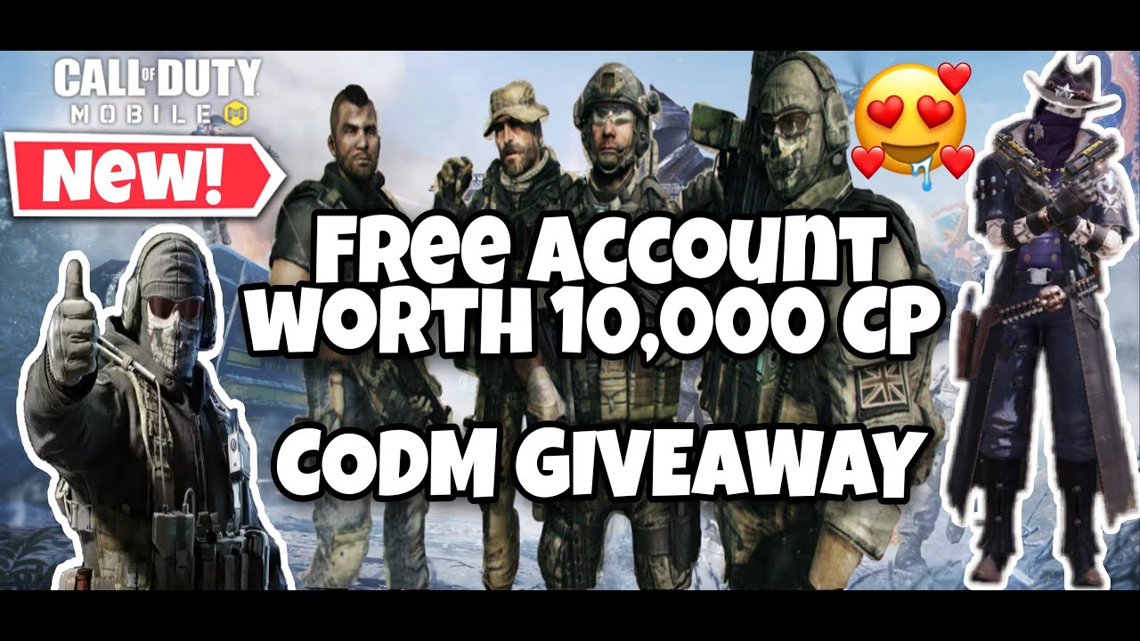 CODM 10,000 CP GIVEAWAY | WIN A FREE ACCOUNT WITH NEW BATTLE PASS ...