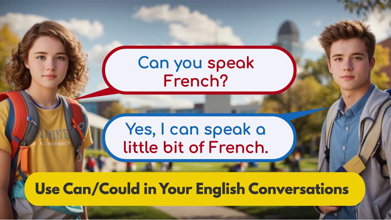 English Speaking Practice with CAN/COULD| Questions and Answers for ...