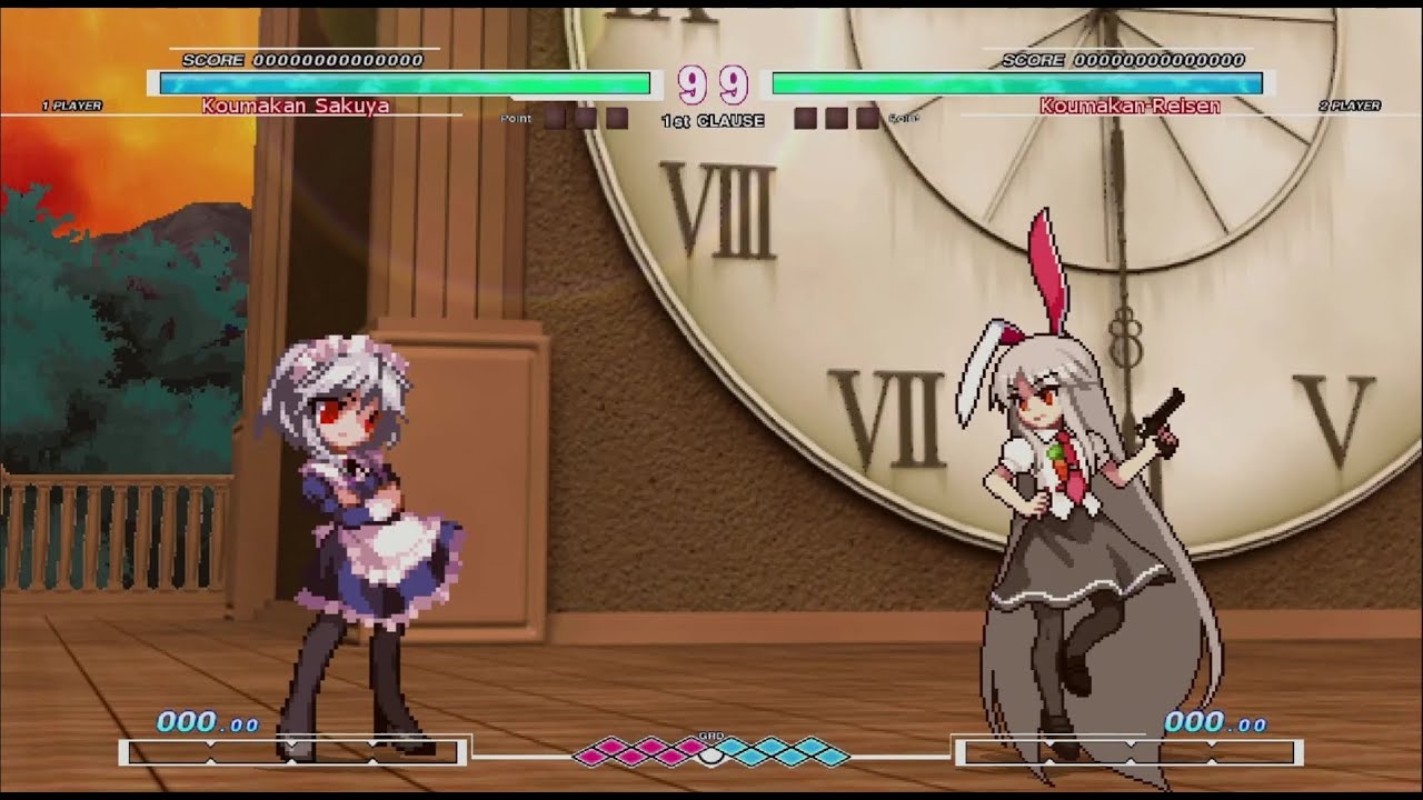 Koumakan Sakuya vs Koumakan Reisen (MUGEN) - YouTube