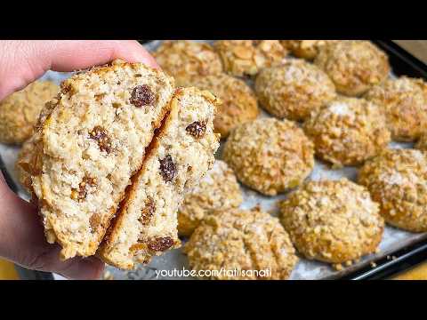 🏆 KURU İNCİRLİ, KURU ÜZÜMLÜ, CEVİZLİ ANNE KURABİYESİ