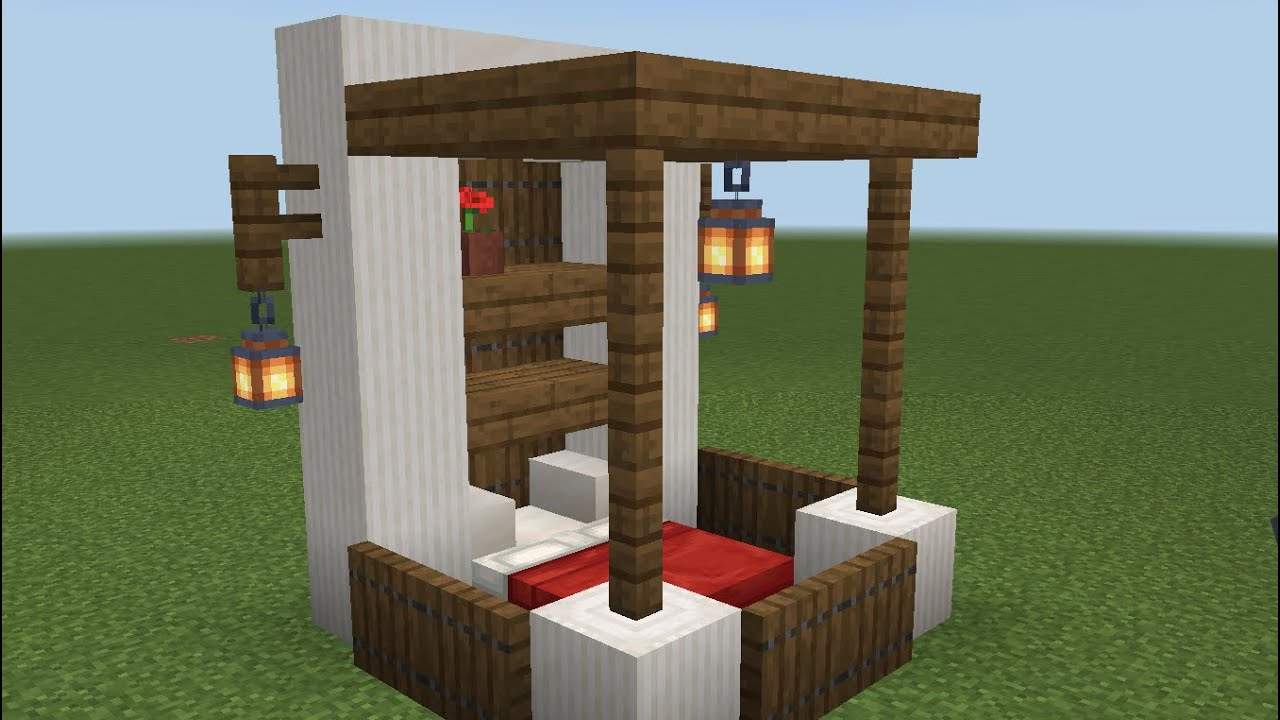 How to build a Master bed in MINECRAFT! #shorts - YouTube