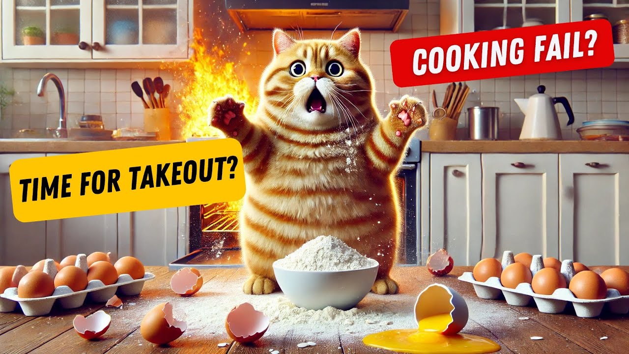 Milo Learns to Cook… Kinda 😂 😹 (Cooking Fails, Comedy) - YouTube