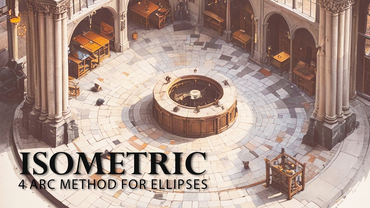 4 Arc Method for Isometric Circles - YouTube