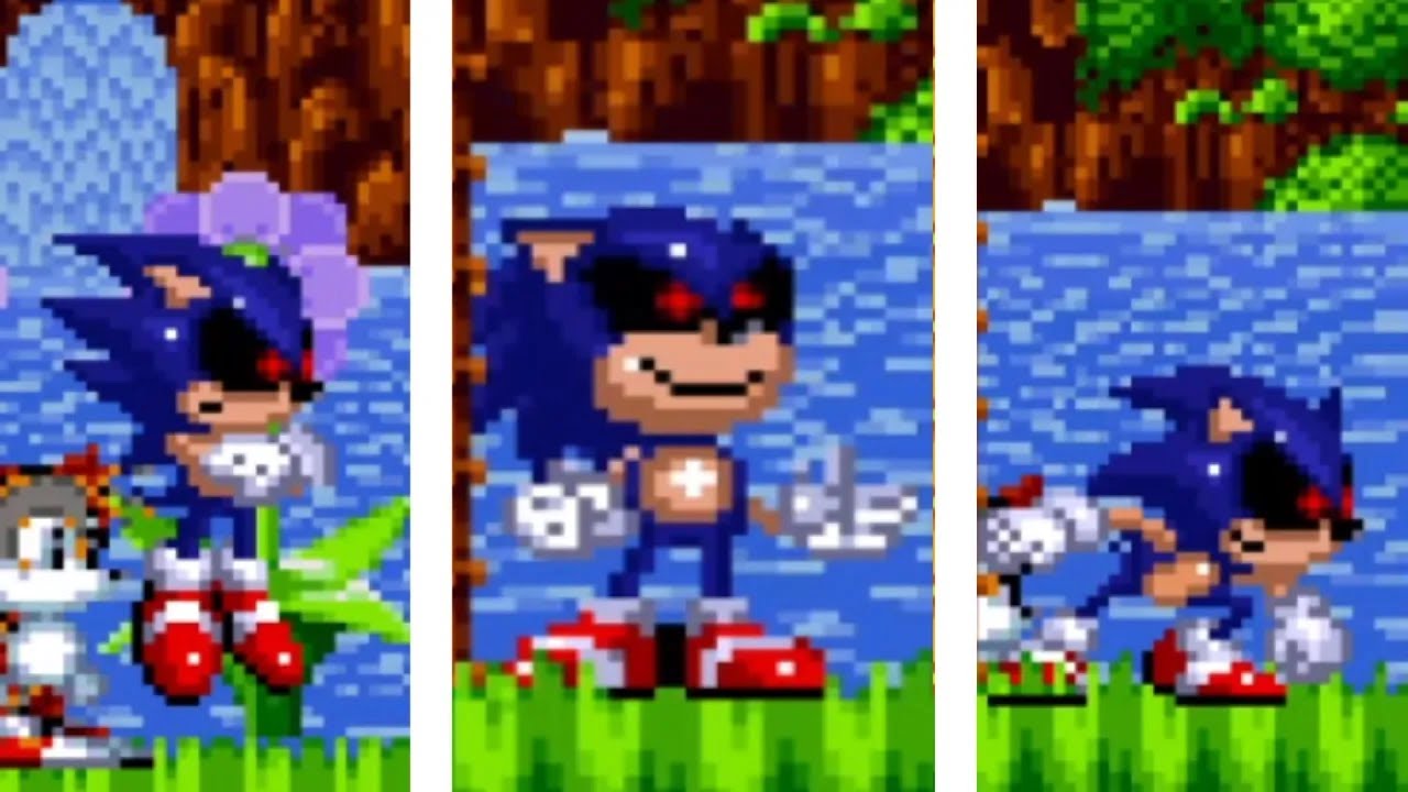 Exetior Sonic.exe in Sonic Mania Plus | Sonic Mania Mods 1 - YouTube