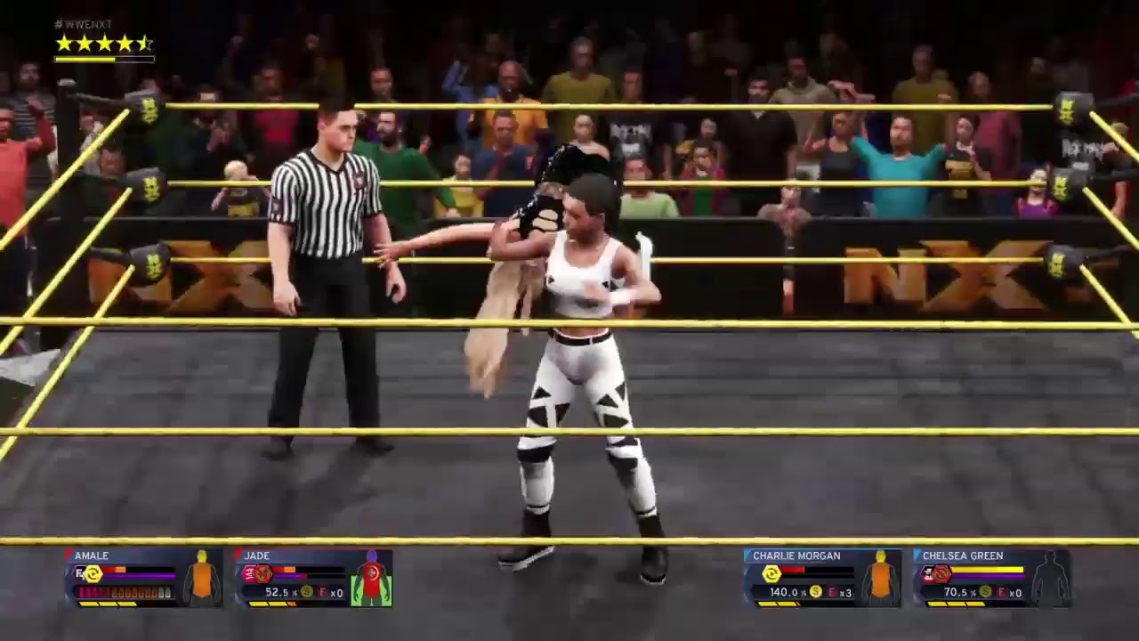Wwe nxt amale and jade vs charlie Morgan and chelse green - YouTube