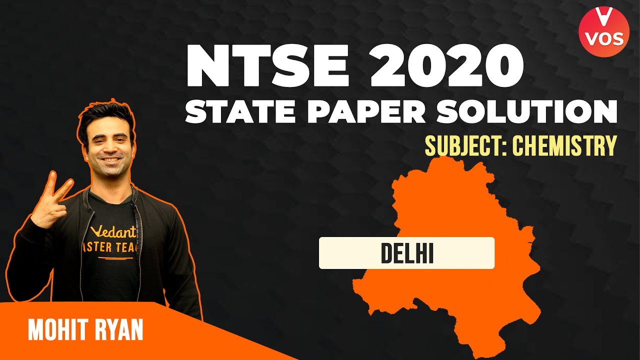 NTSE Paper Solution 2020 for CHEMISTRY | DELHI | NTSE 2021 EXAM ...