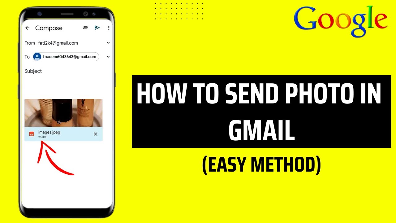How To Send Photo In Gmail - YouTube