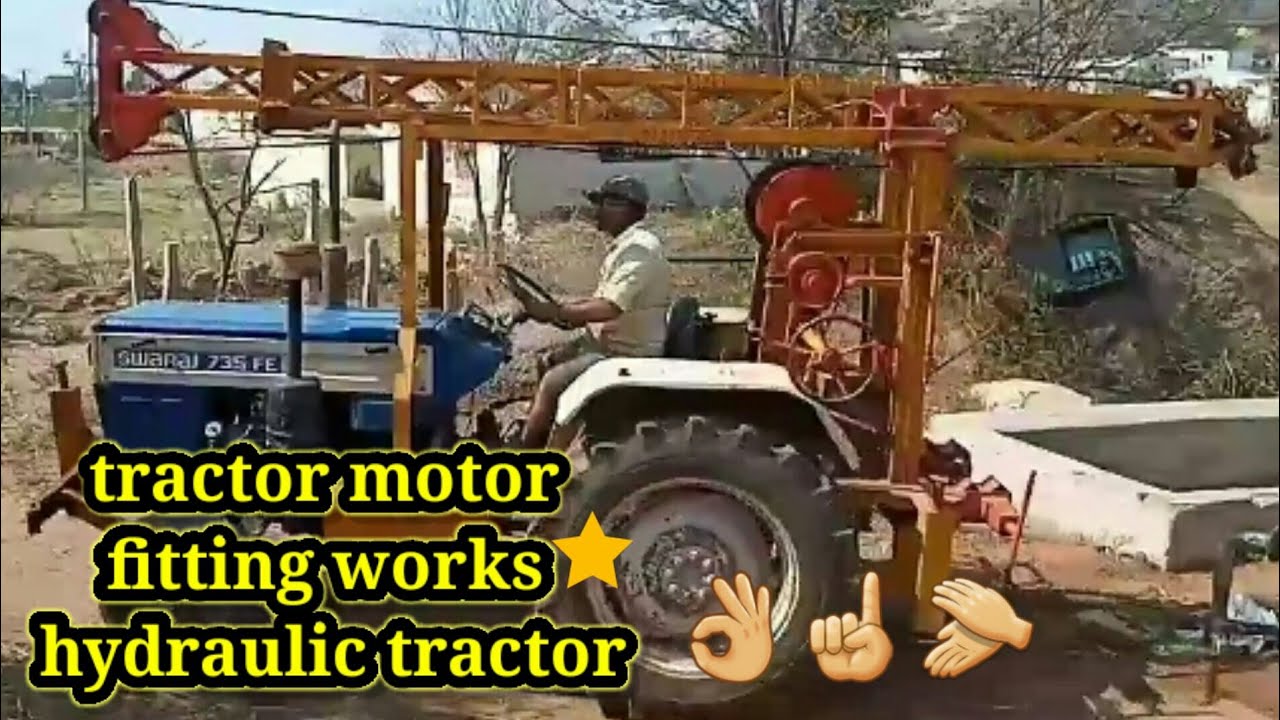 Borewell lifting and fitting tractor work 9959750306. - YouTube