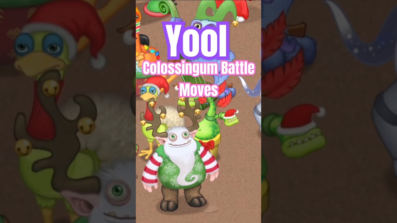 MSM Yool Colossingum Moves 🎄 🎅 🎁 #mysingingmonsters #singingmonsters # ...