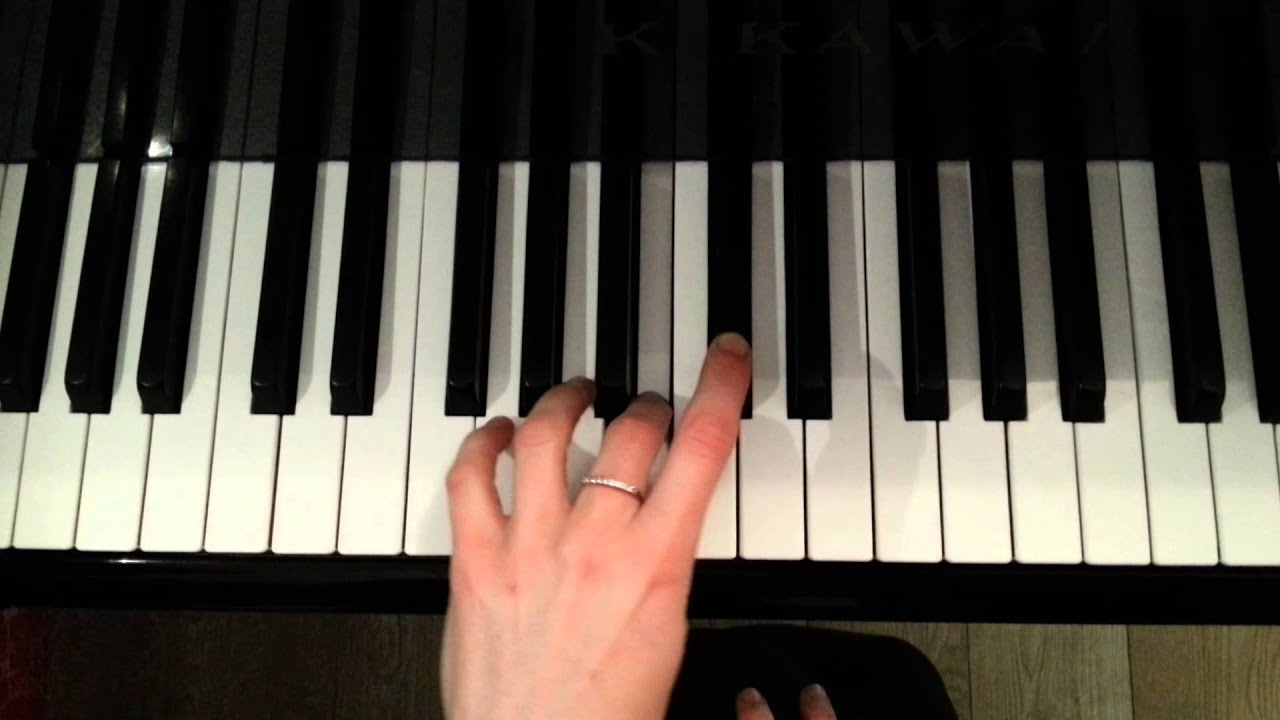 D major scale (piano, left hand, one octave) - YouTube