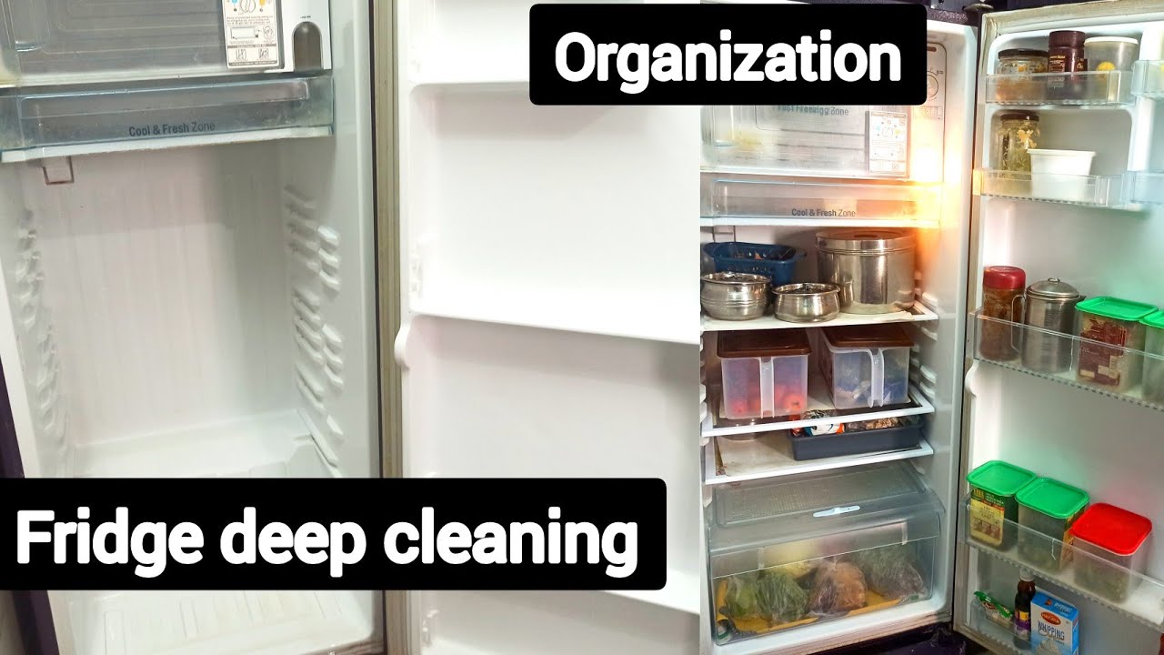 Fridge deep cleaning & organization, with Tips ...