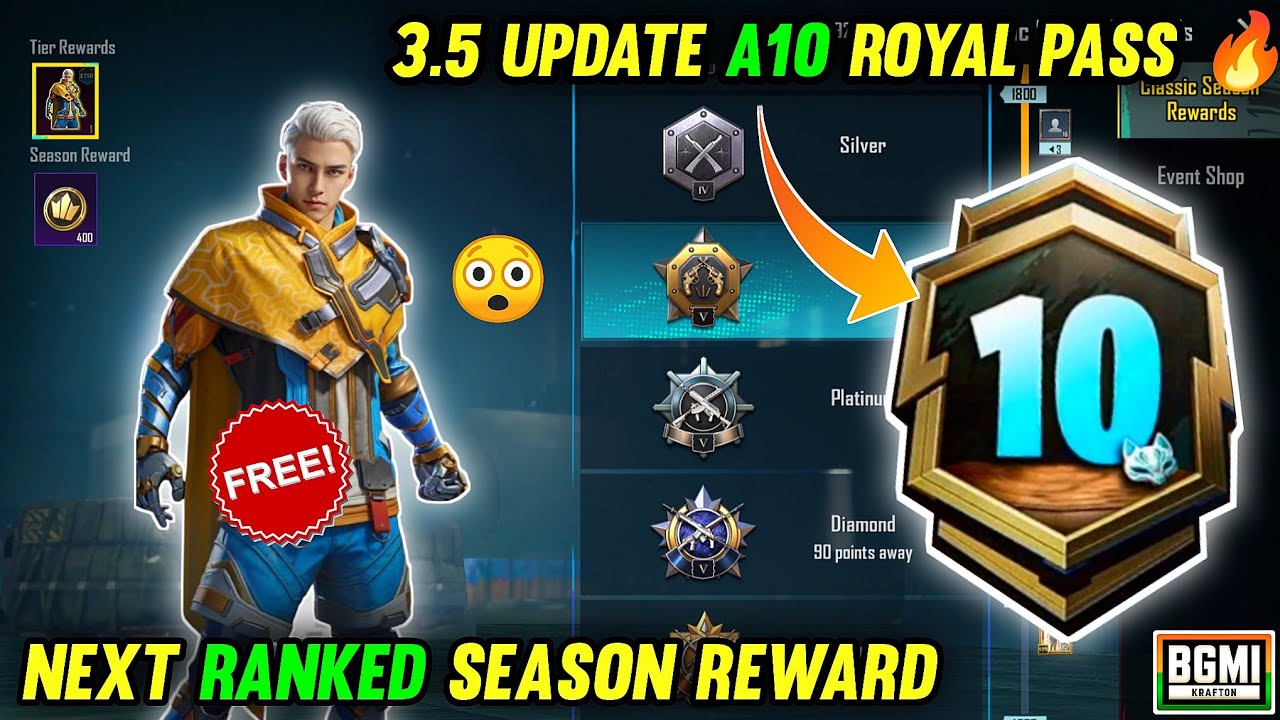 BGMI NEW SEASON TIER RESET | BGMI NEXT RANKED SEASON REWARD | BGMI NEW ...