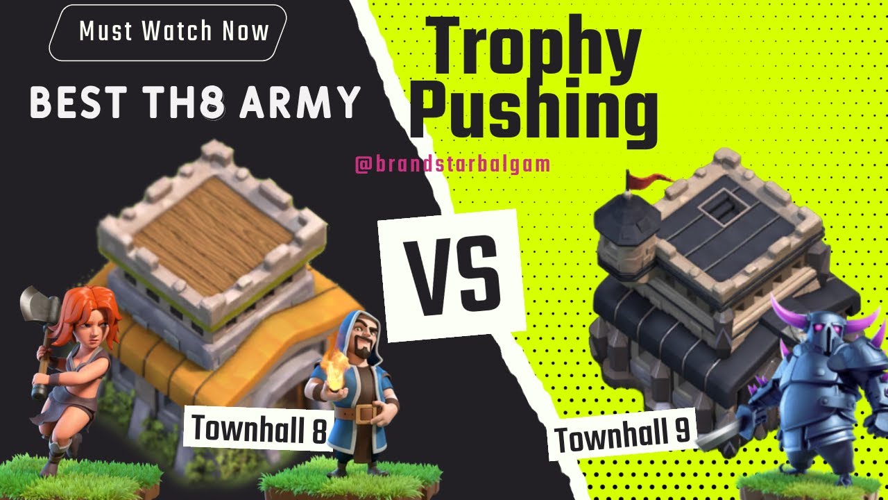 Learn how to 3 star th9 wide spread base with th8 army ground attack ...