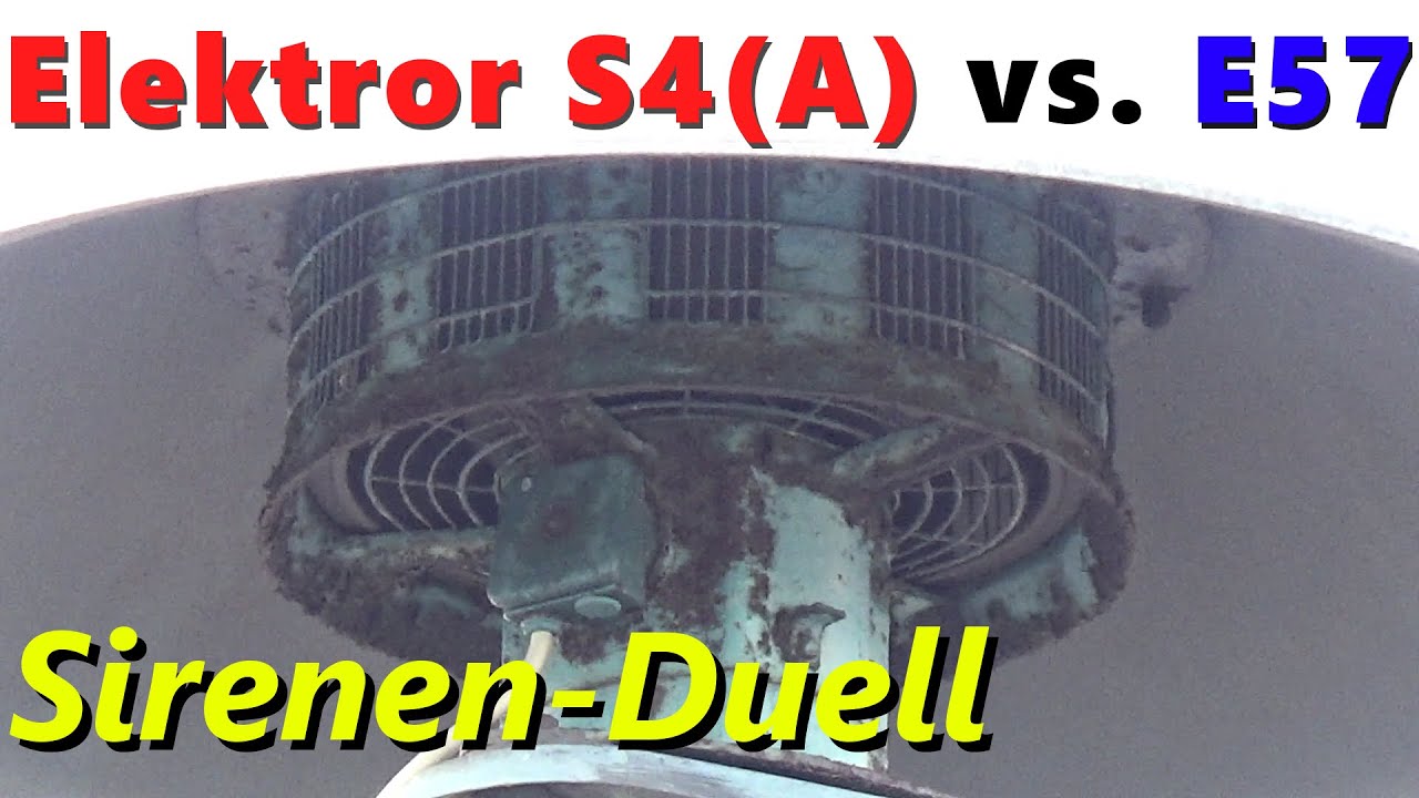 Besondere Sirene - Probealarm Elektror S4 - Sirenenprobe alte ...