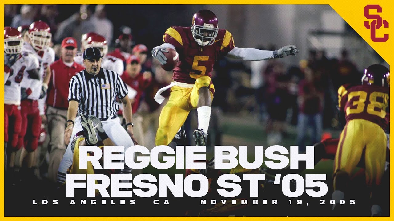 Usc Football Reggie Bush 2005 Fresno State Highlights 11 19 05 Youtube