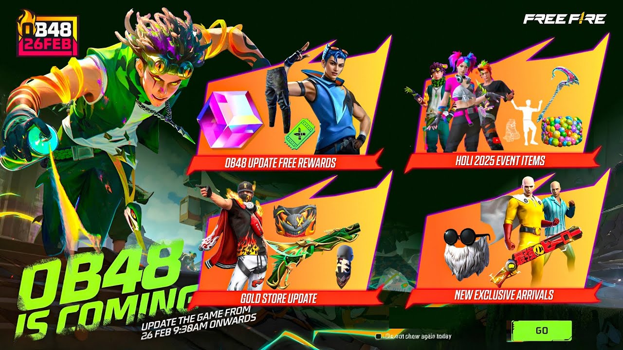 OB48 Update Free Rewards🤯 | Free Fire New Event | Ff New Event Today ...