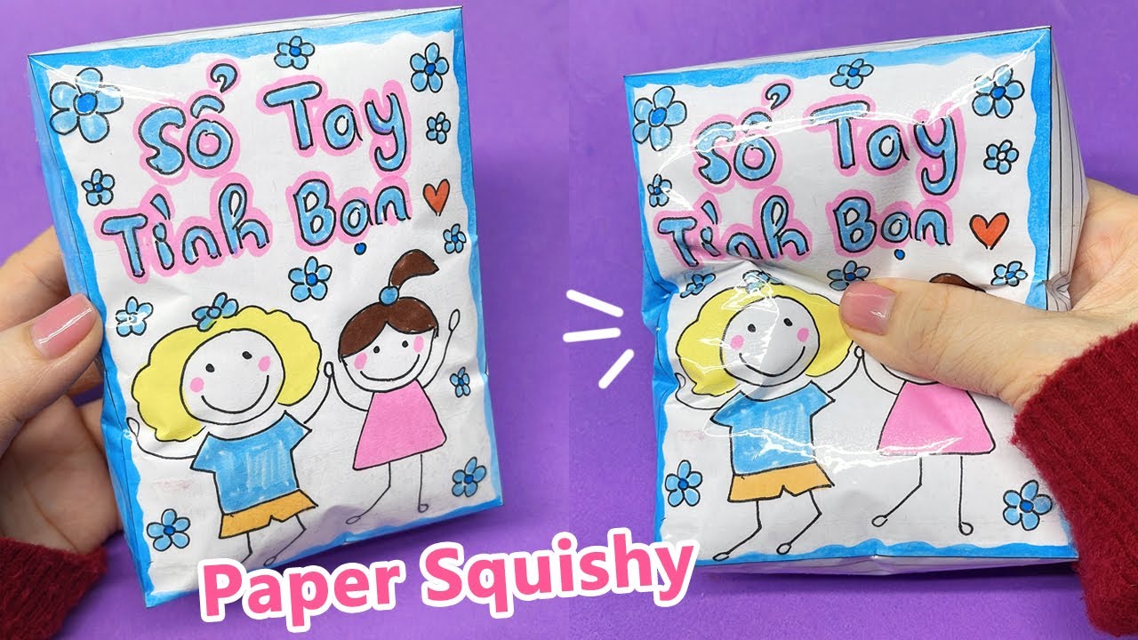 Cách làm Squishy sổ tay tình bạn/ DIY paper Squishy | Liam Channel ...