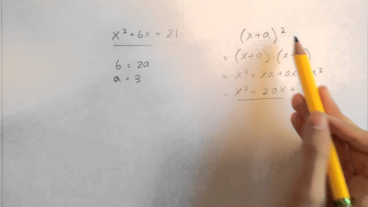 Converting Polynomials into "perfect" squares / Completeting the Square ...