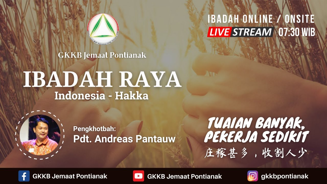 Ibadah Raya GKKB Pontianak 24 September 2023 - YouTube