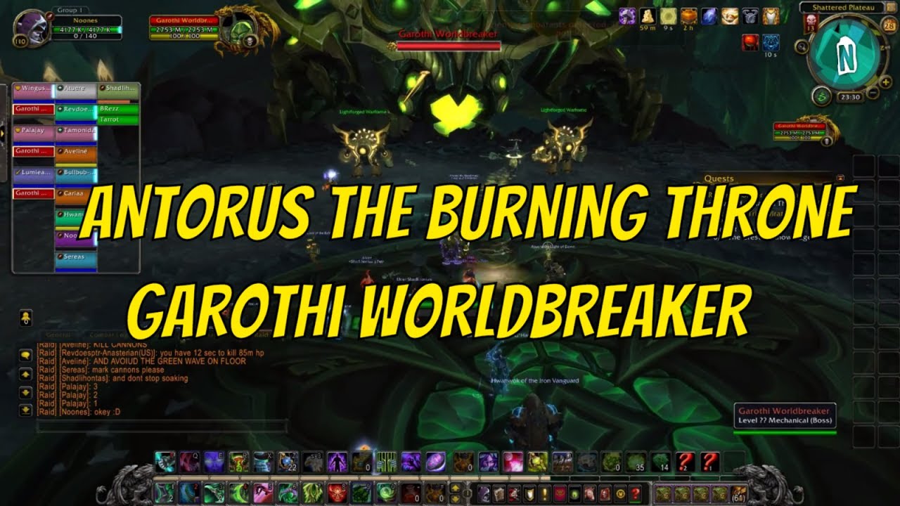 Antorus the Burning Throne Raid - Garothi Worldbreaker Heroic Patch 7.3 ...