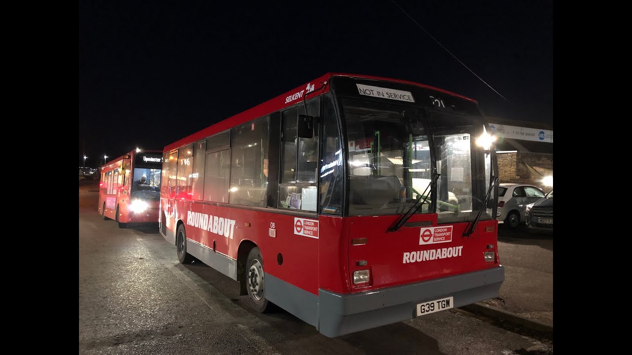 BEAST! Roundabout Buses Dennis Dart Carlyle Dartline DT39 G39TGW Route ...