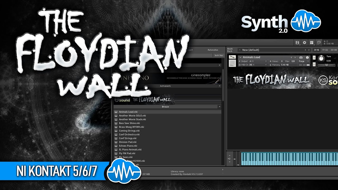 NATIVE INSTRUMENTS KONTAKT ♫ 26 Custom Sounds THE FLOYDIAN WALL | PINK ...