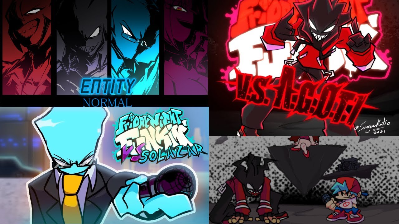 5 ENTITYs were after me to beat me in a battle of music...|FNF: AGOTI ...