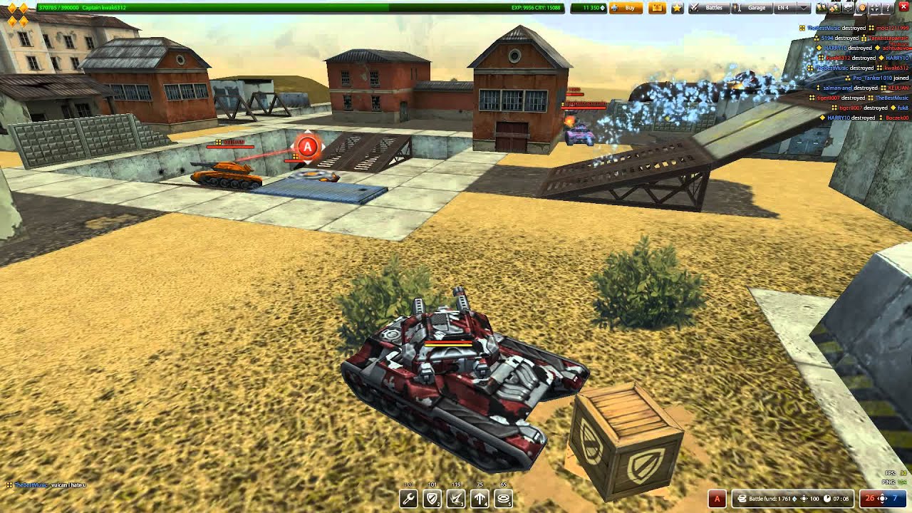 Tanki online Twins M2 Viking M2 corrosion gameplay - YouTube