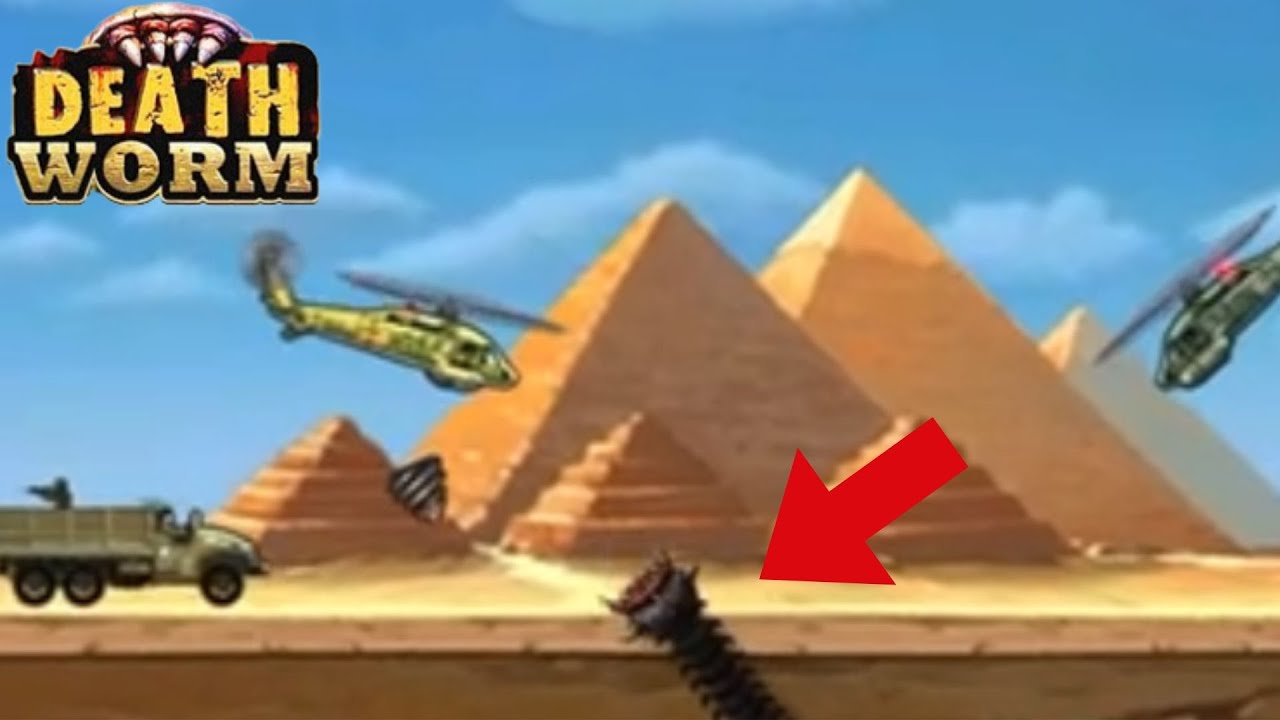 MAN EATING WORM!!! Death Worm Mobile Game - YouTube