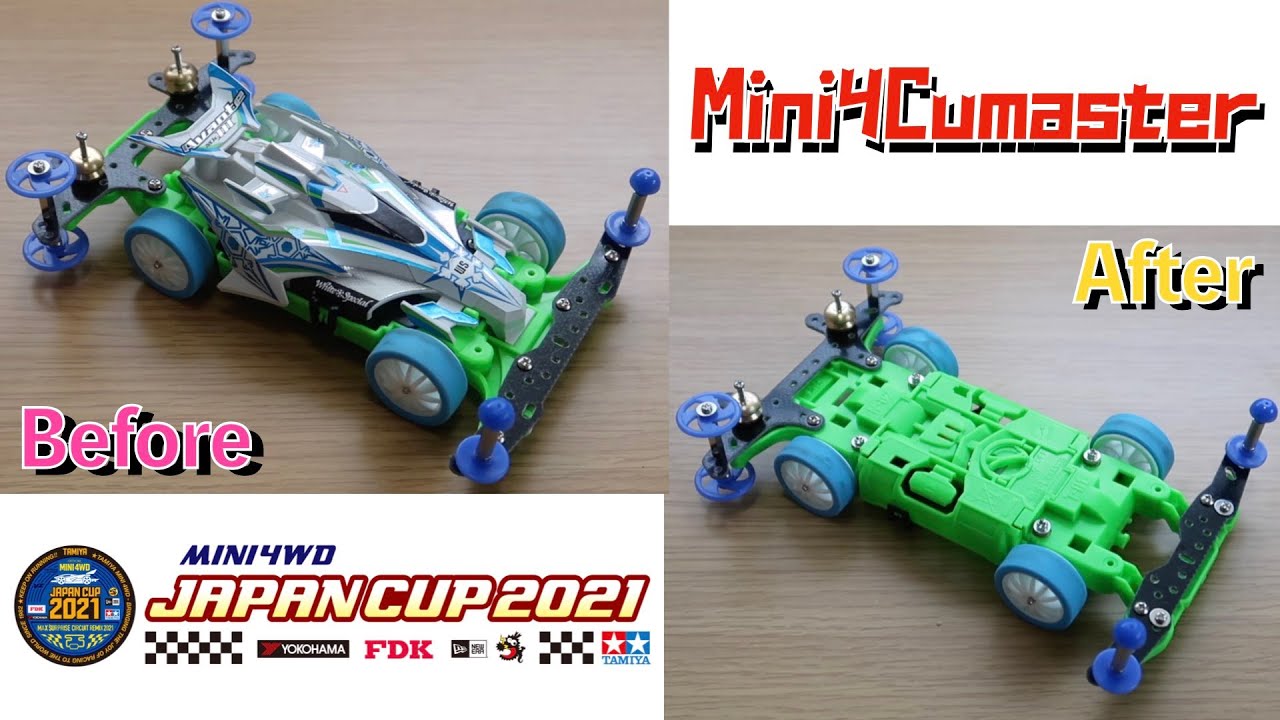 【Mini 4WD】Check out the 3-lane dragon bag! I made a reverse flexible ...