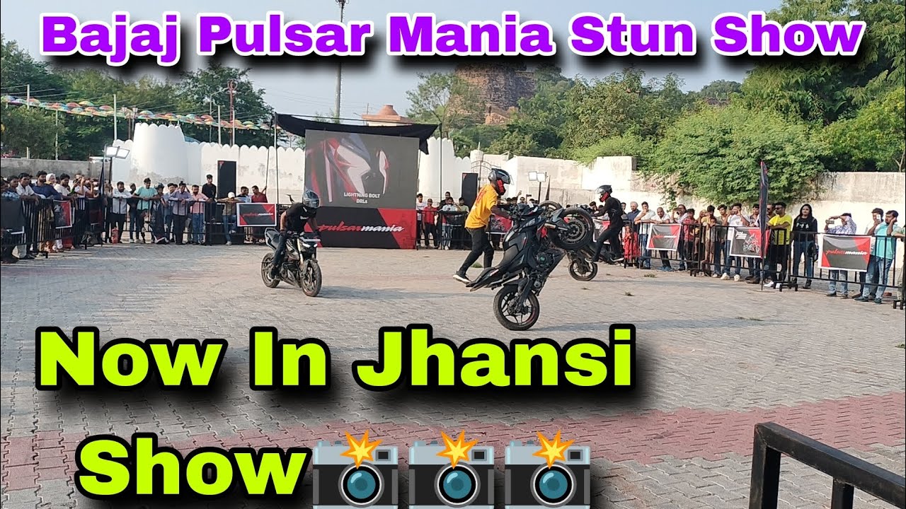 Bajaj Pulsar Mania Stun Show Jhansi📸📸📸 - YouTube