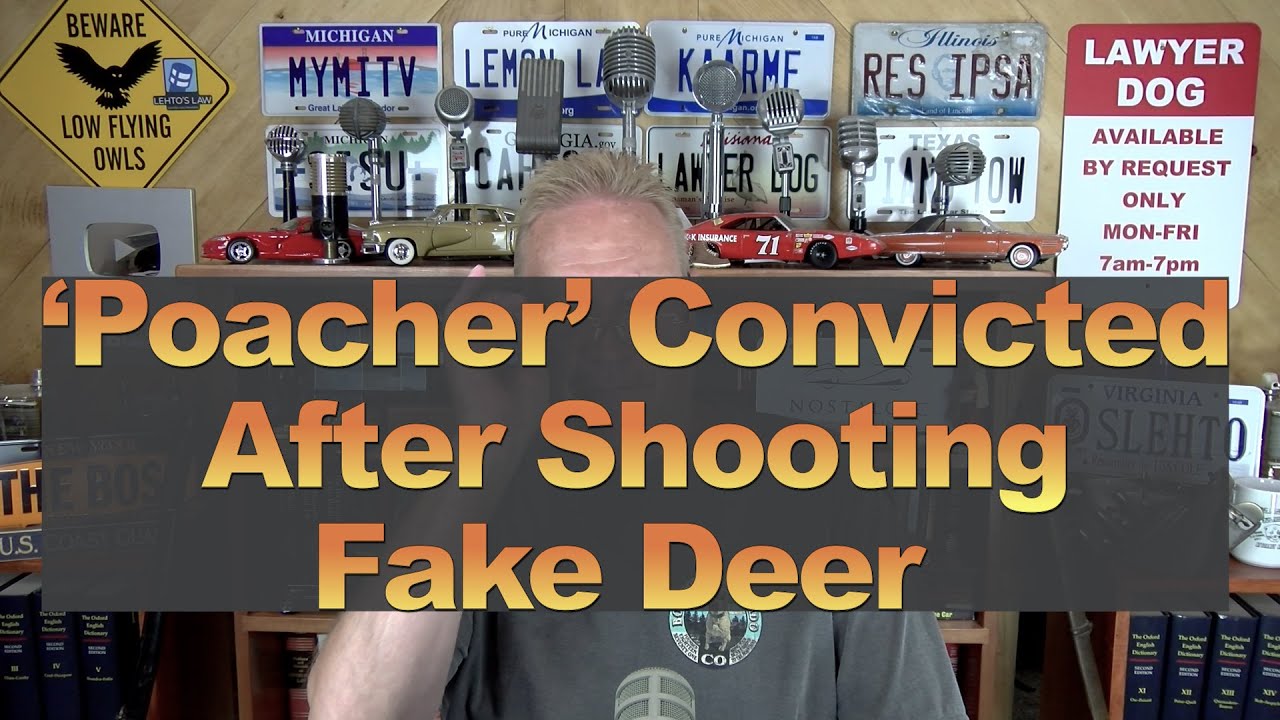 Poacher Convicted After Shooting Fake Deer - YouTube