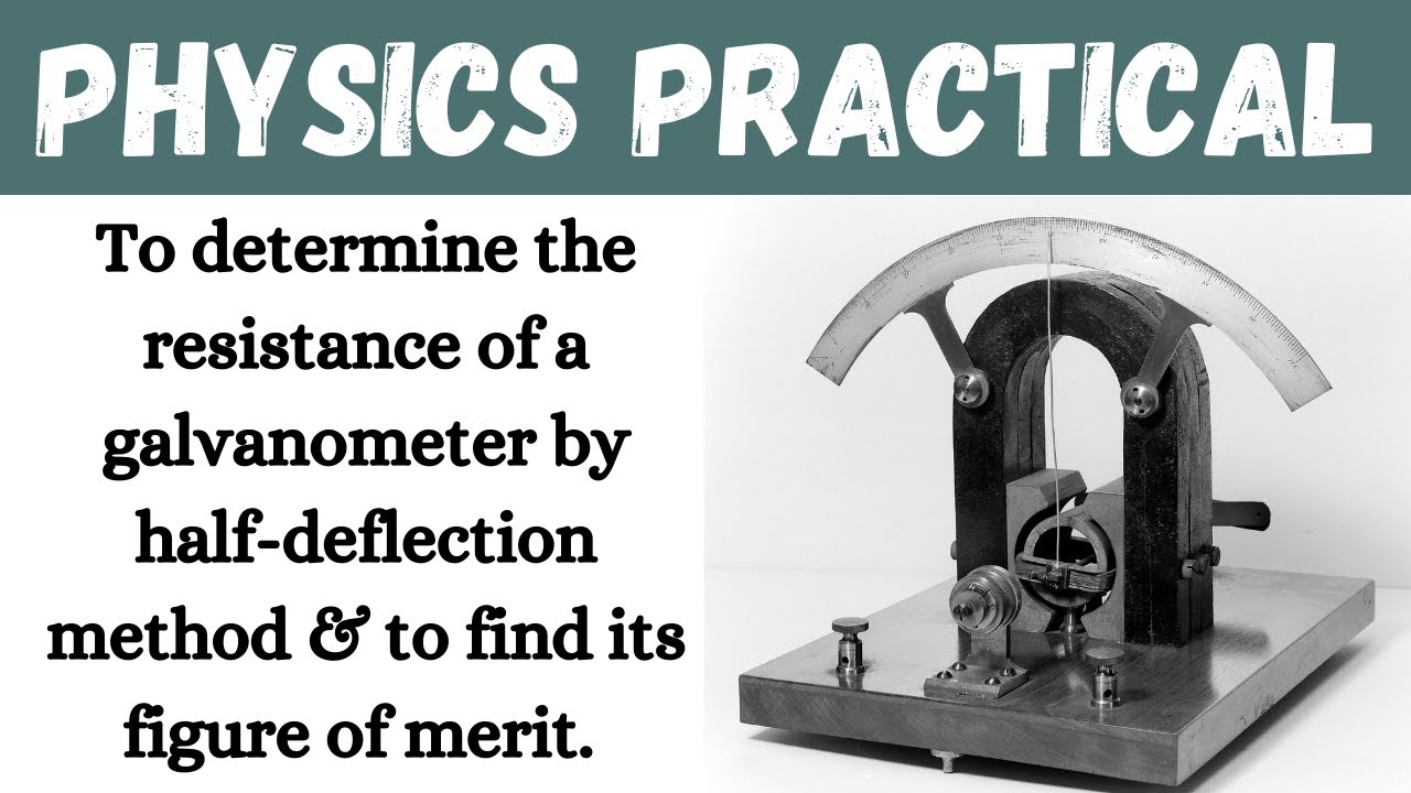 To determine the resistance of galvanometer by half-deflection method ...