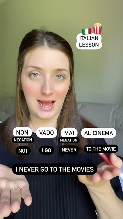 Double negation in Italian #language #learnitalian - YouTube