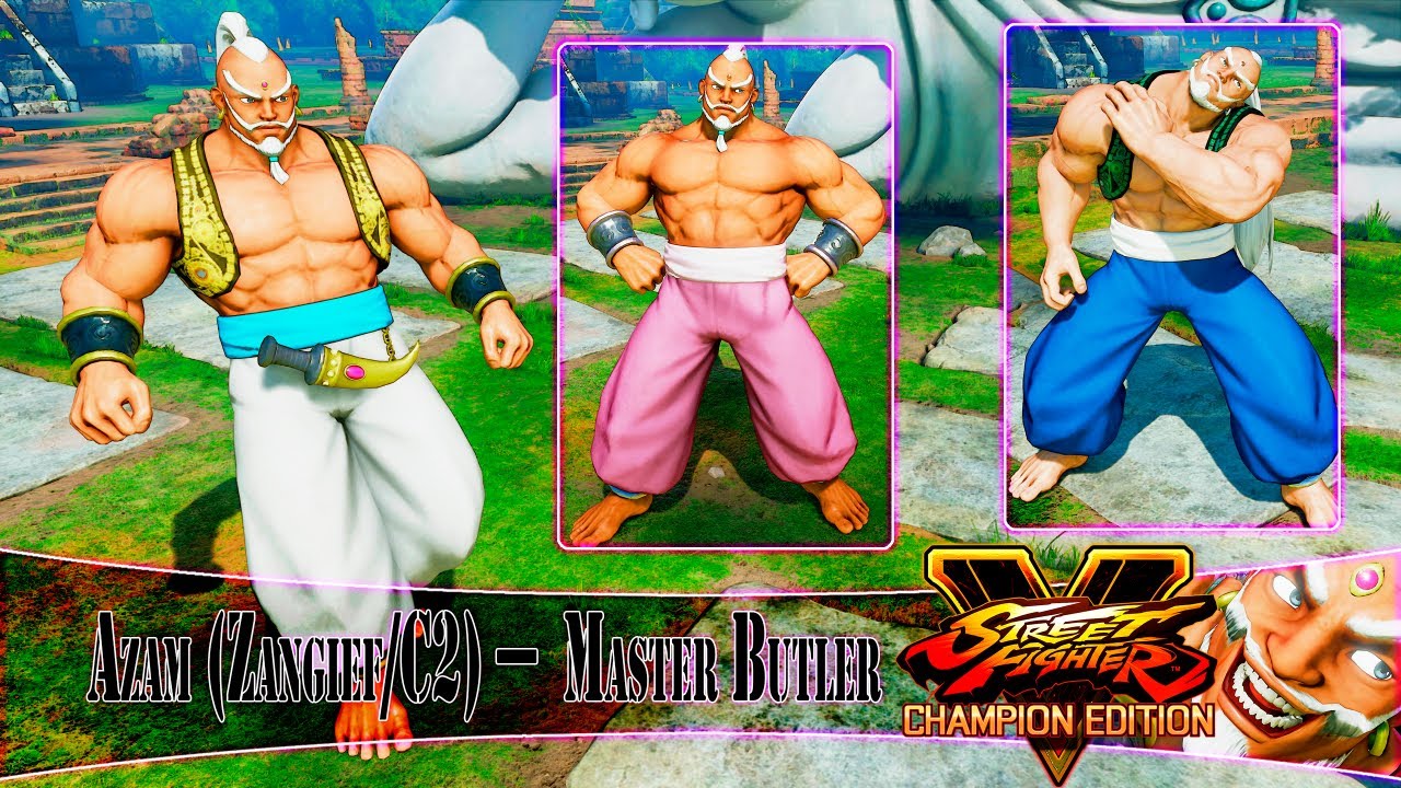 STREET FIGHTER V - MODS - ZANGIEF *AZAM/MASTER BUTLER* (PC ONLY) - YouTube